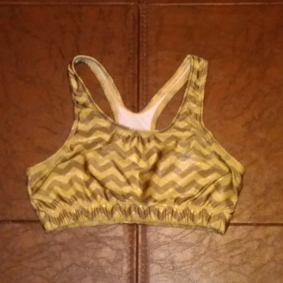 Other | Gold Chevron Sports Bra | Poshmark